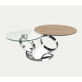 Espace Topper - Table basse extensible Eolia Chêne